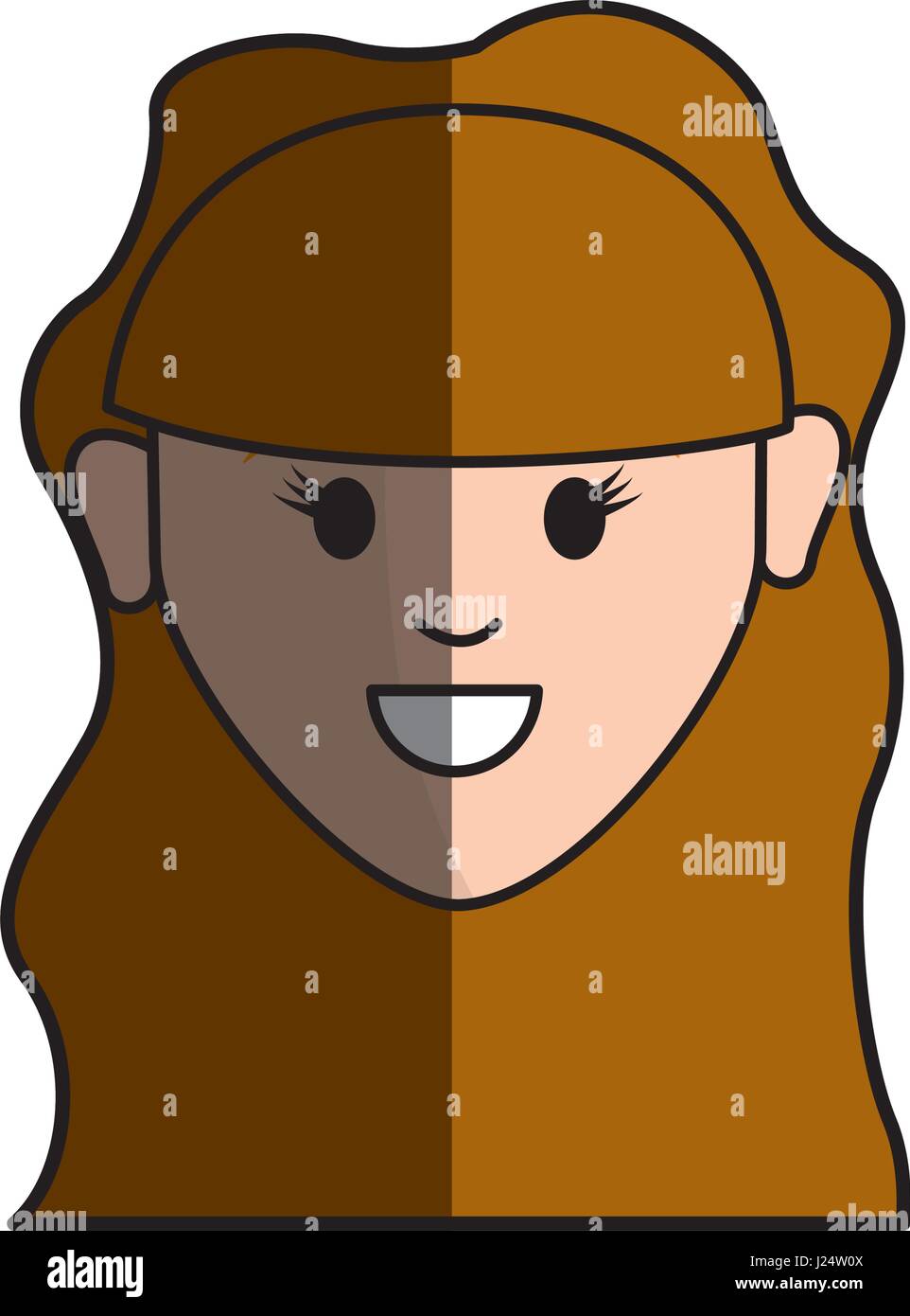 Happy Nice Woman With Hairstyle Stock Vector Image Art Alamy happy-nice-woman-with-hairstyle-stock-vector-image-art-alamy