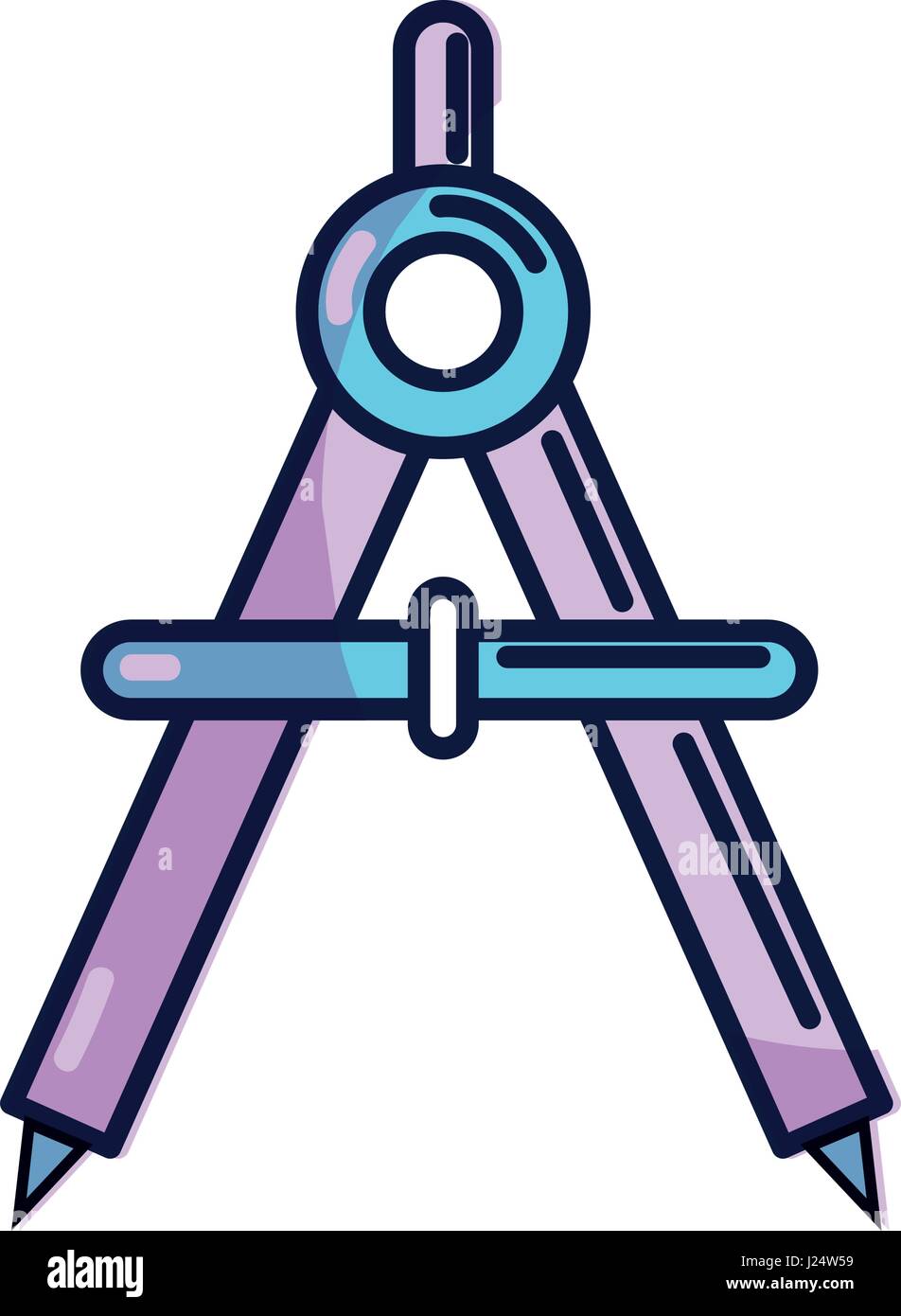 compass study tool to do circles Stock Vector Image & Art - Alamy