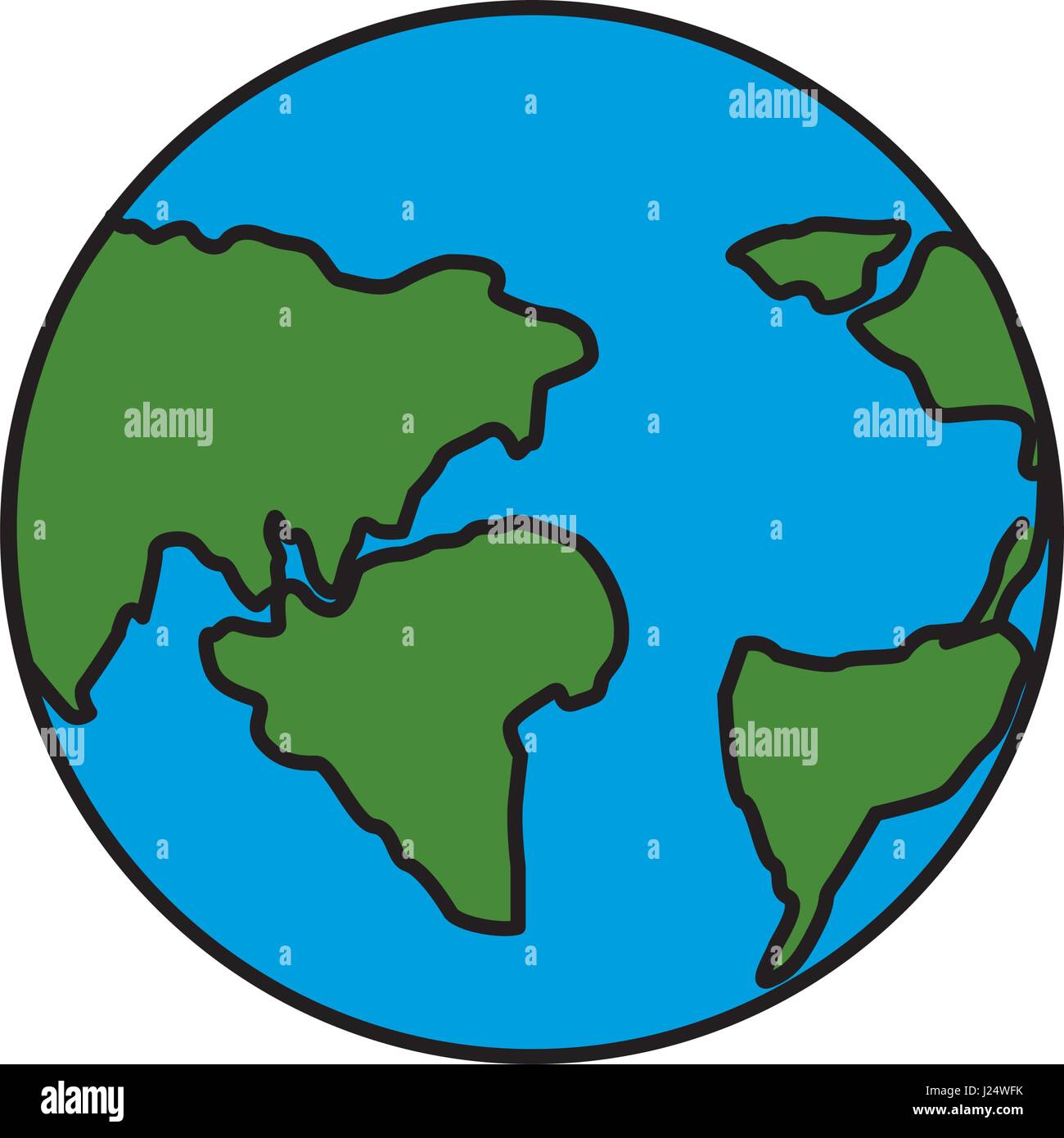 earth planet with global geographys continents Stock Vector Image & Art ...