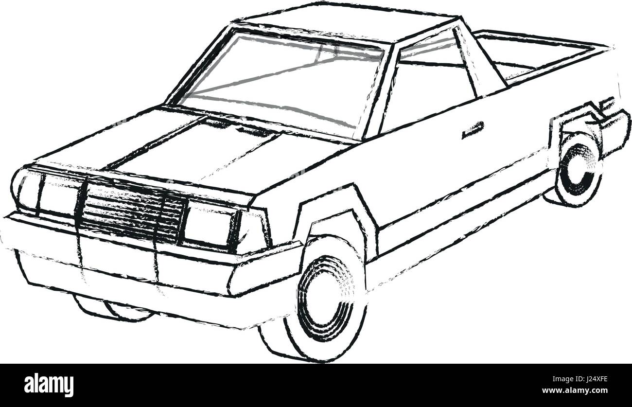 90s truck Stock Vector Images - Alamy