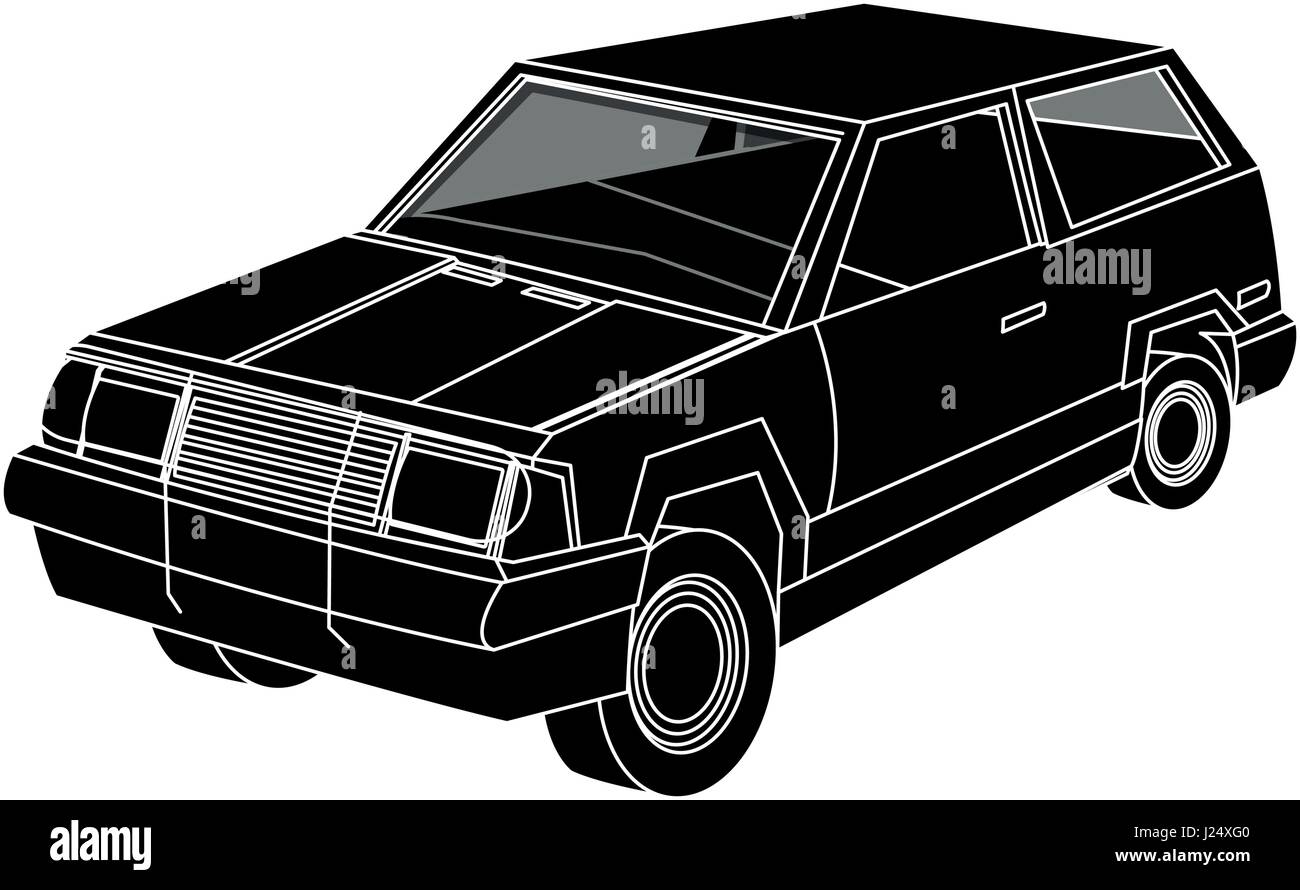 vintage 90s style car icon image Stock Vector Image & Art - Alamy