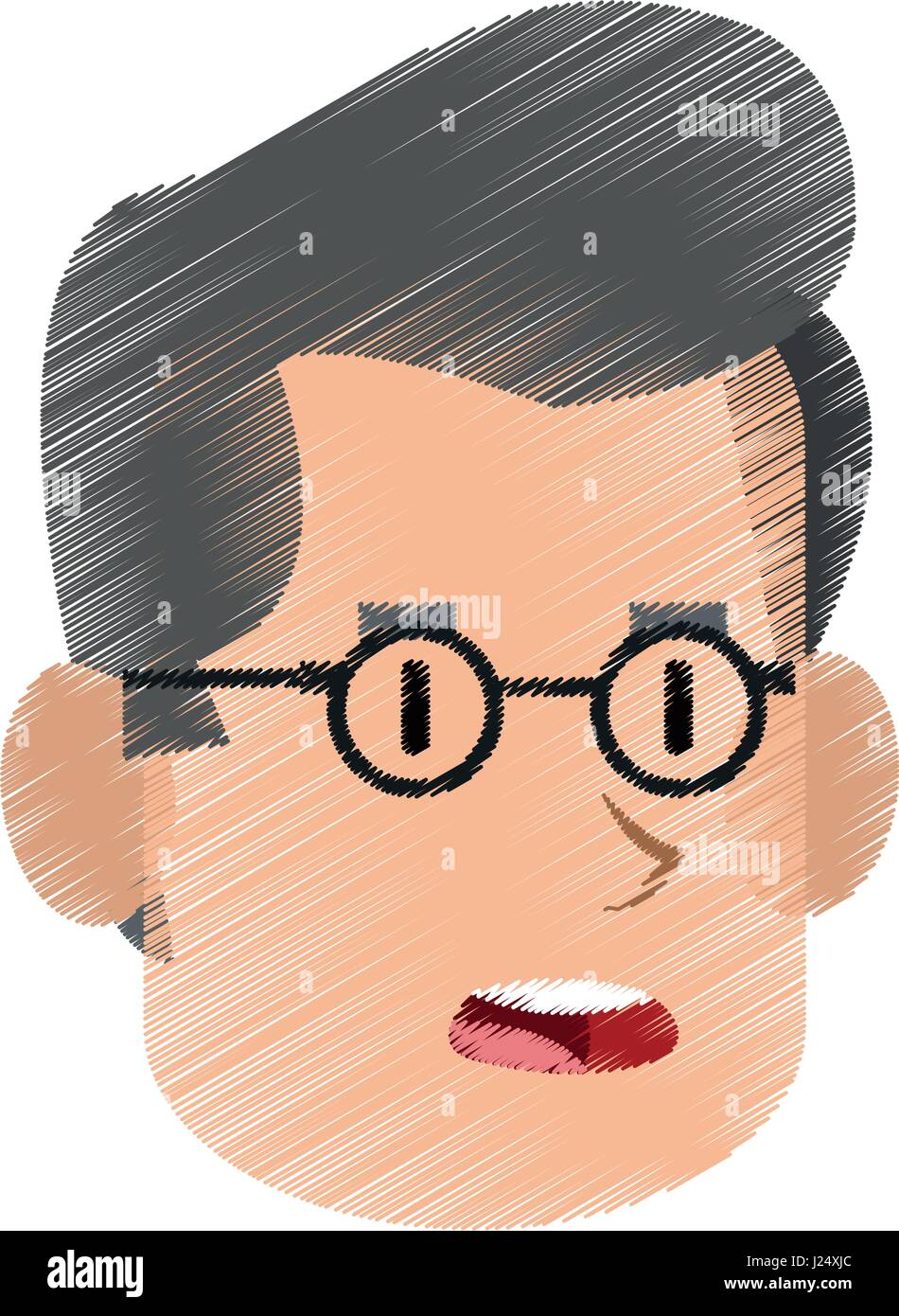 Man in casual grey Stock Vector Images - Alamy