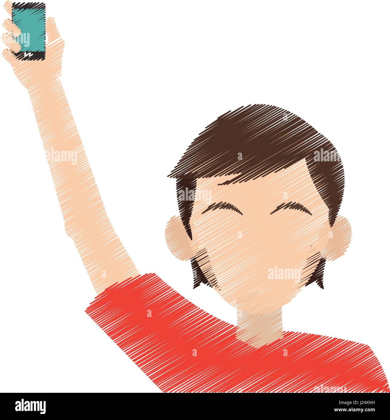 person using phone icon image Stock Vector Image & Art - Alamy