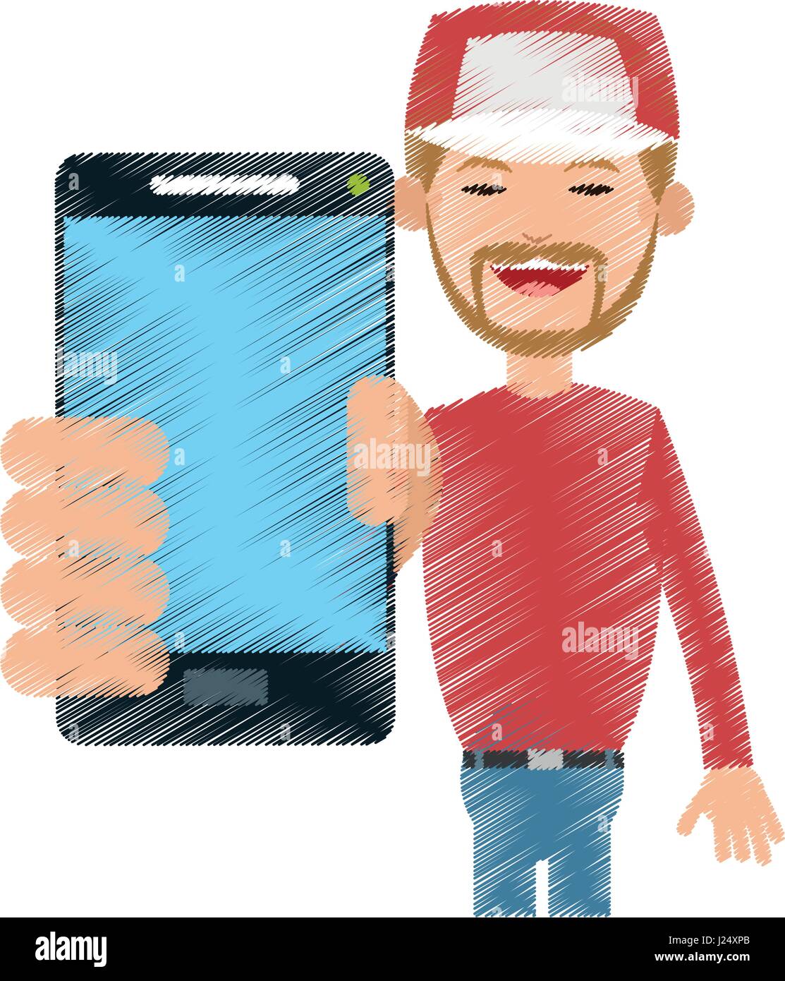 person using phone icon image Stock Vector Image & Art - Alamy