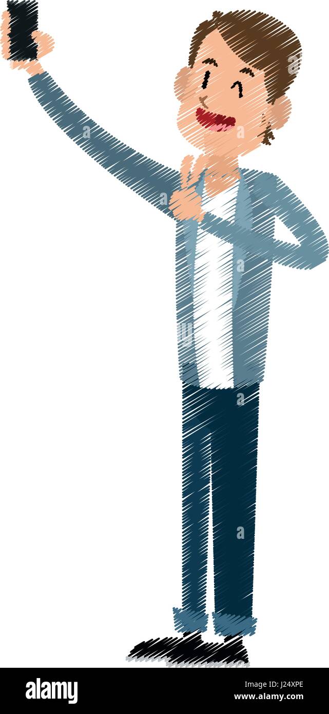 person using phone icon image Stock Vector Image & Art - Alamy