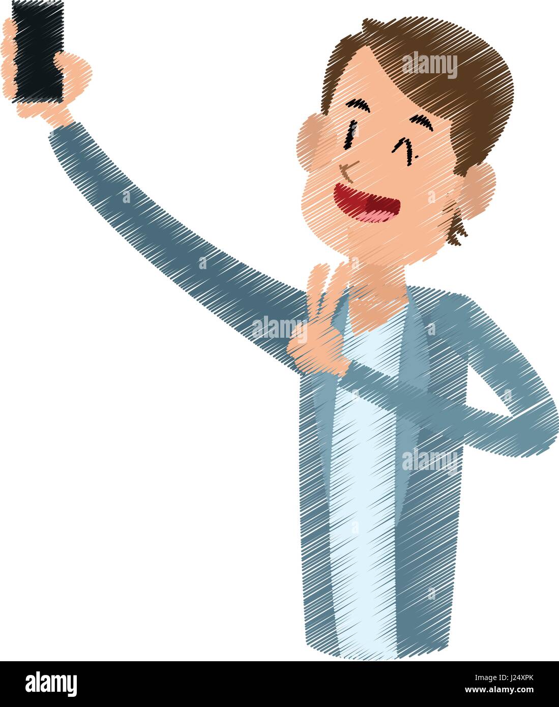 person using phone icon image Stock Vector Image & Art - Alamy