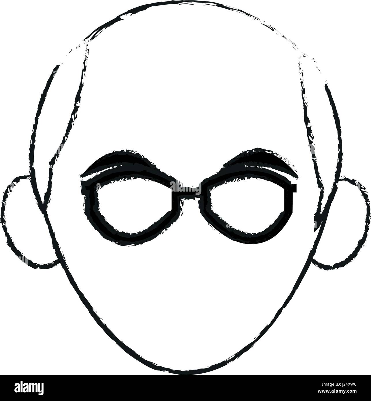 Elderly with grey hair Stock Vector Images - Alamy