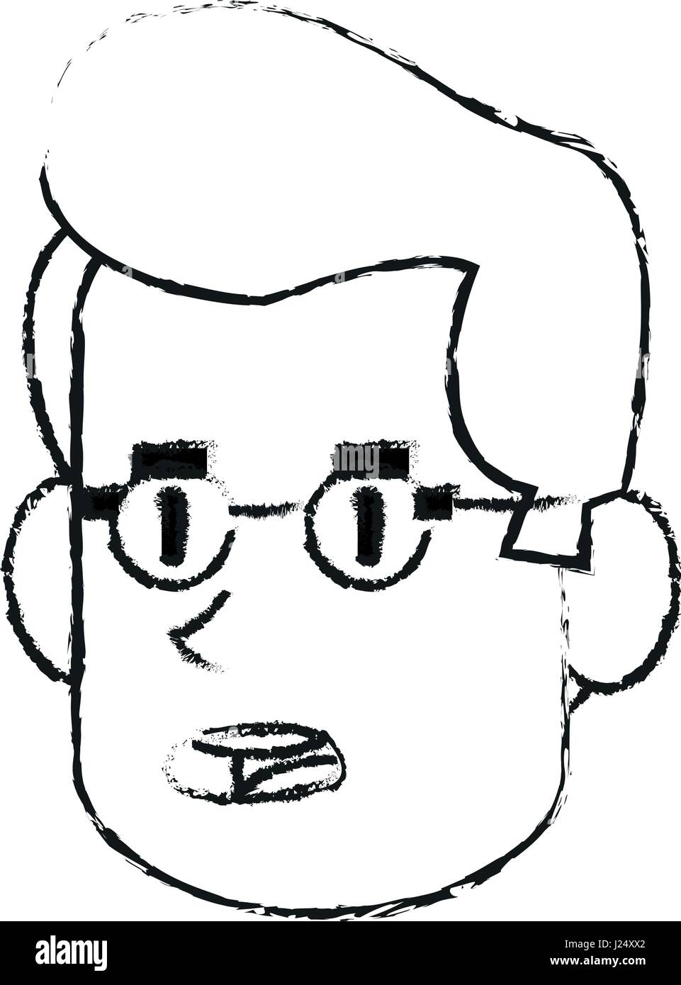 Successful confident handsome middle Stock Vector Images - Alamy