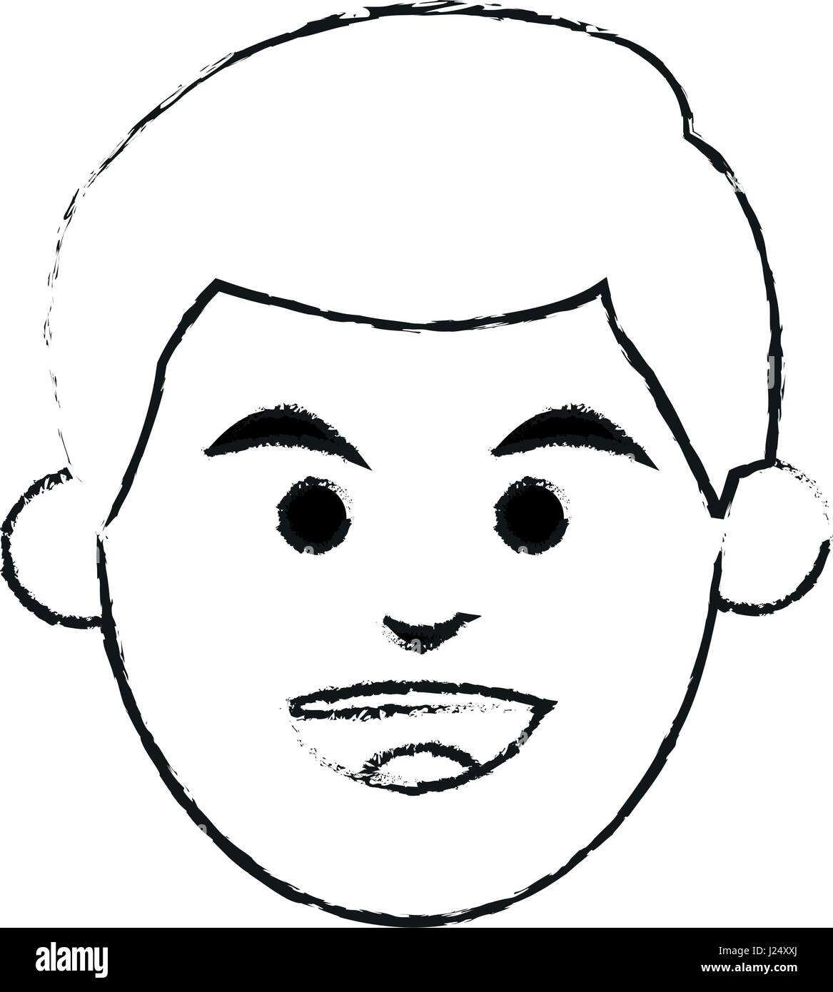 Handsome smiling man media Stock Vector Images - Alamy