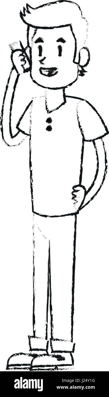 man talking on the phone icon image Stock Vector Image & Art - Alamy