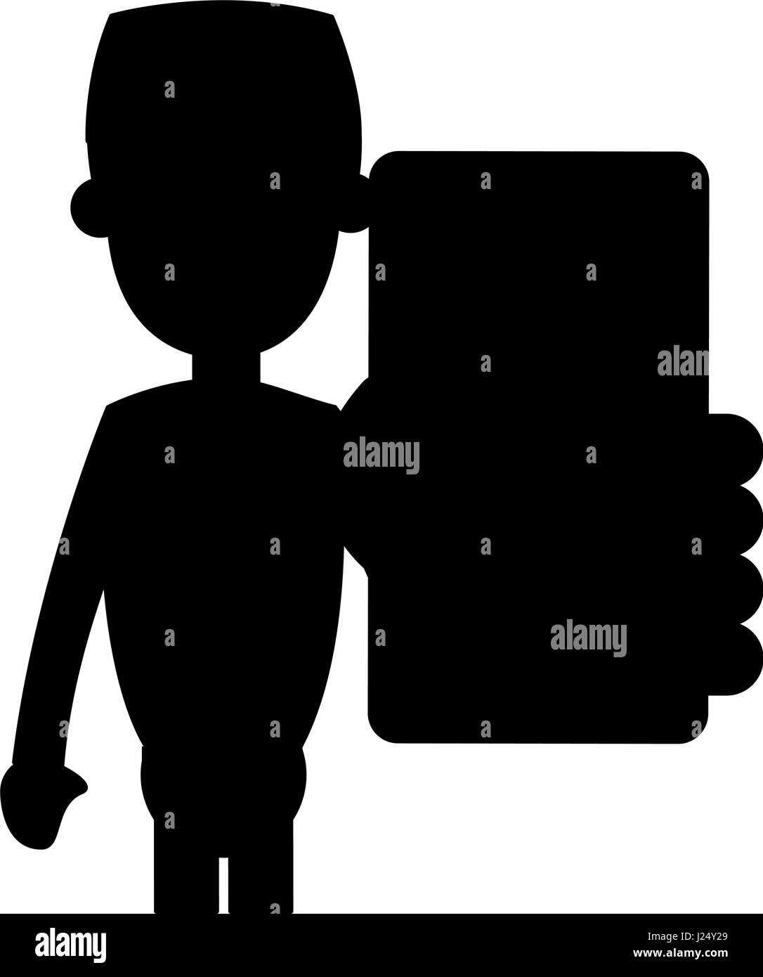 man using phone icon image vector illustration design Stock Vector ...