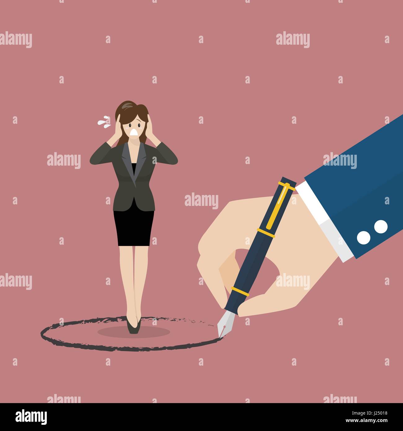 Woman sign boss Stock Vector Images - Alamy