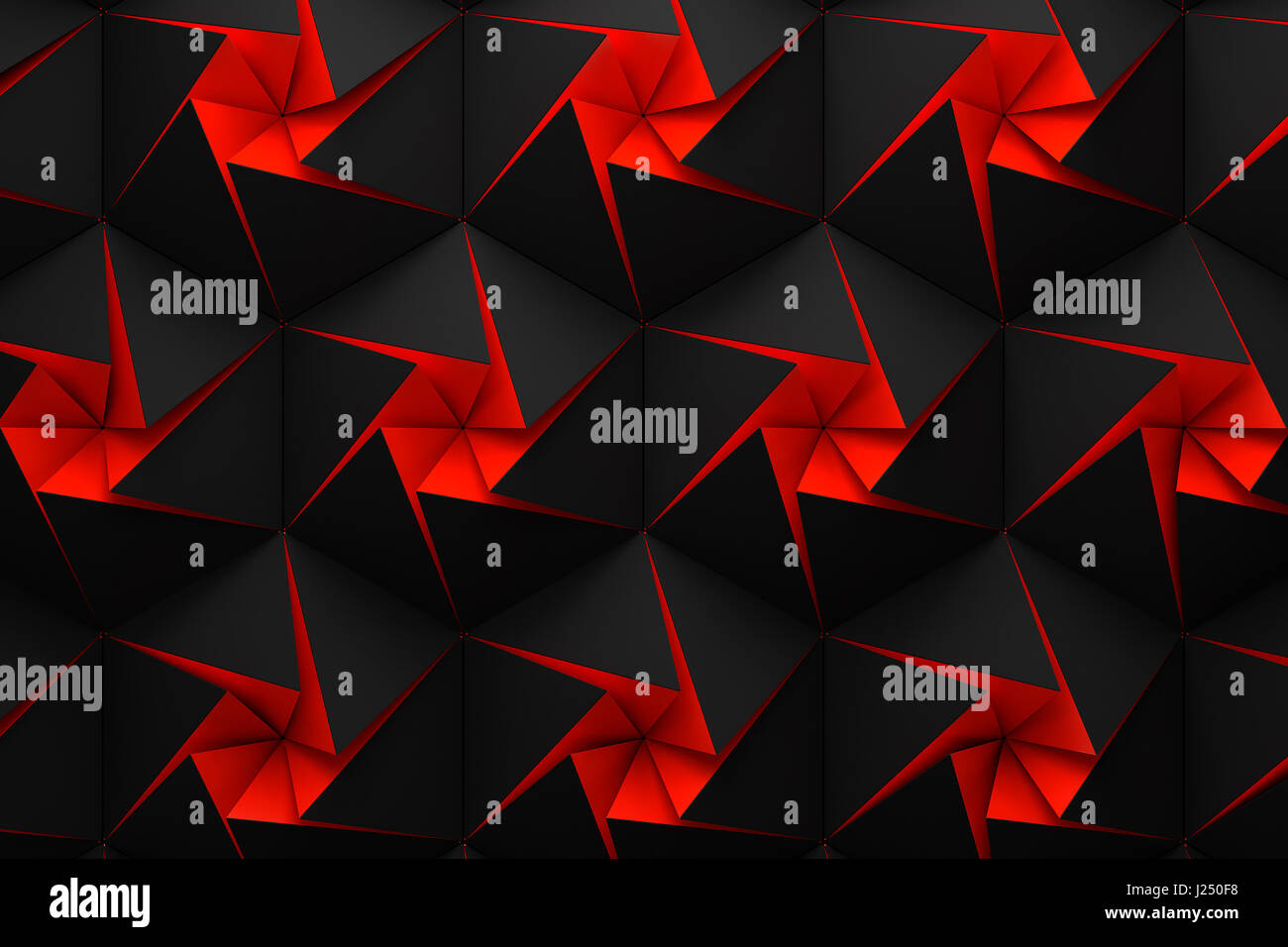 abstract black hexagon aperture blade technology background 3d render ...