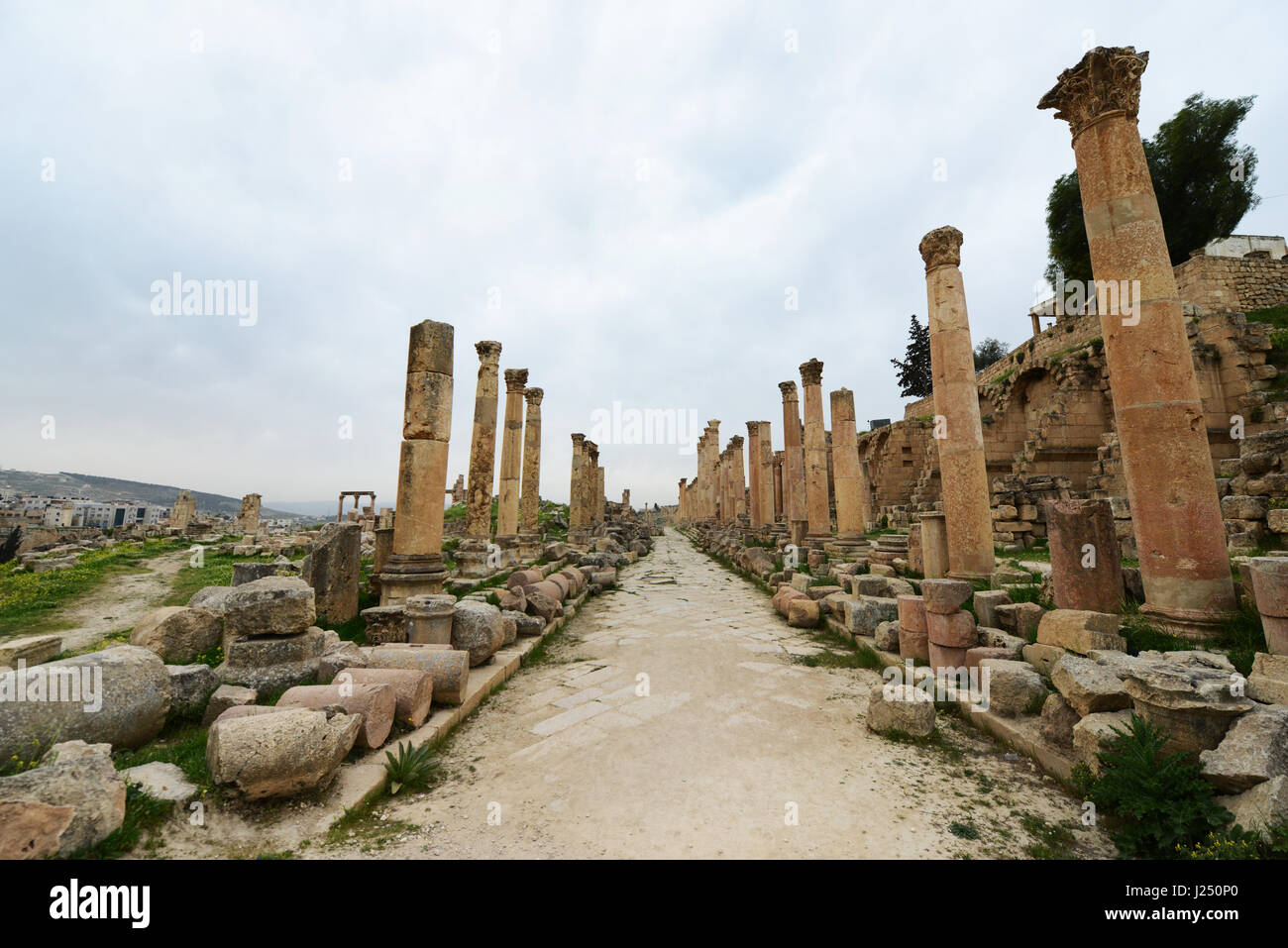 The ancient Roman city of Jerash in Jordan Stock Photo - Alamy