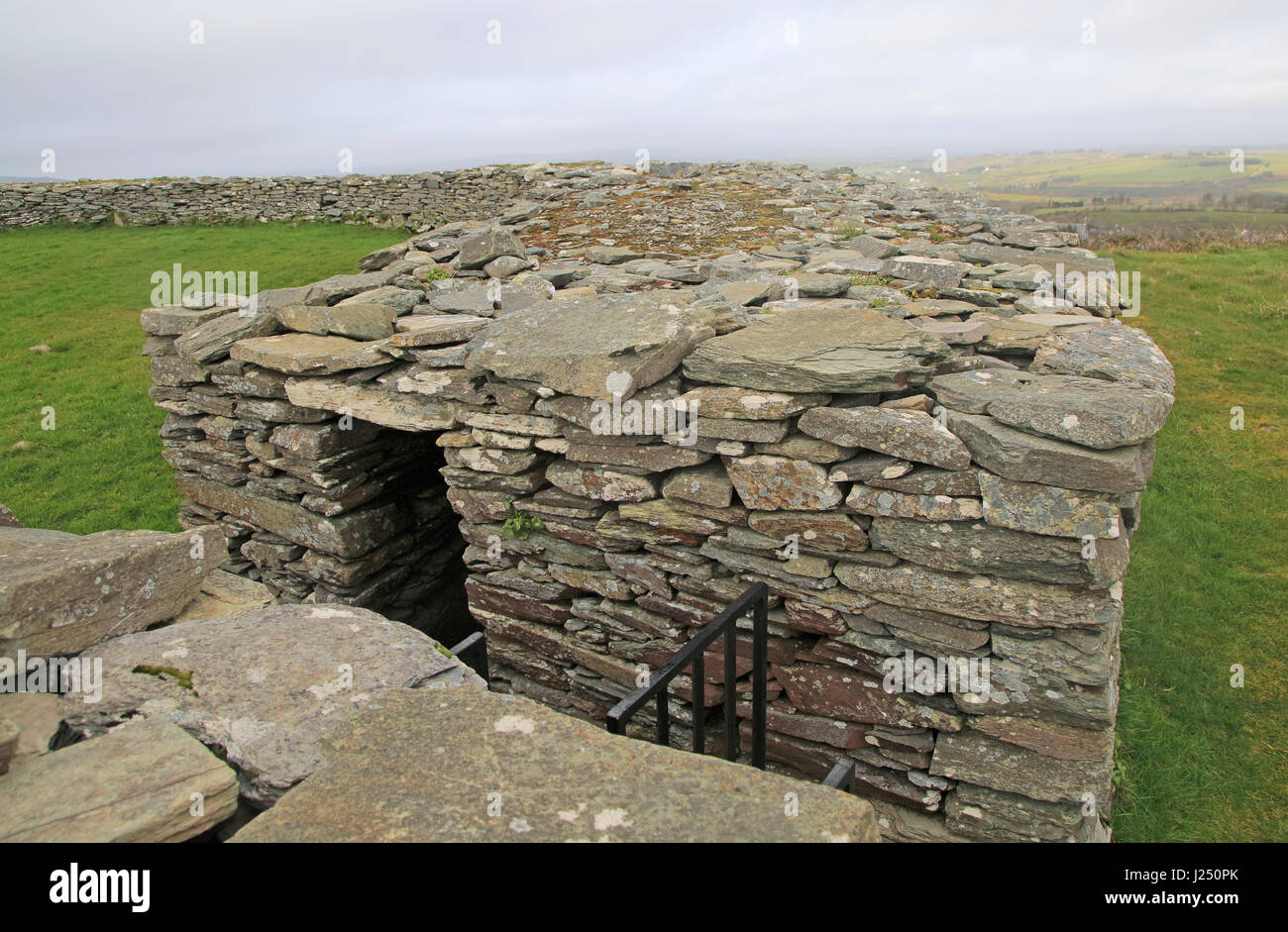 Knockdrum Iron Age stone fort perimeter defensive walls, near ...