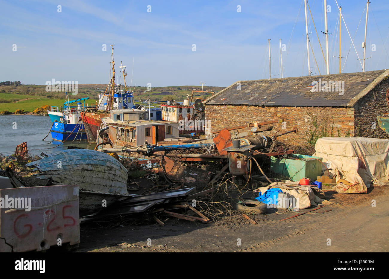 Hegartys Boatyard, Oldcourt, River Ilen, Skibbereen, County Cork ...