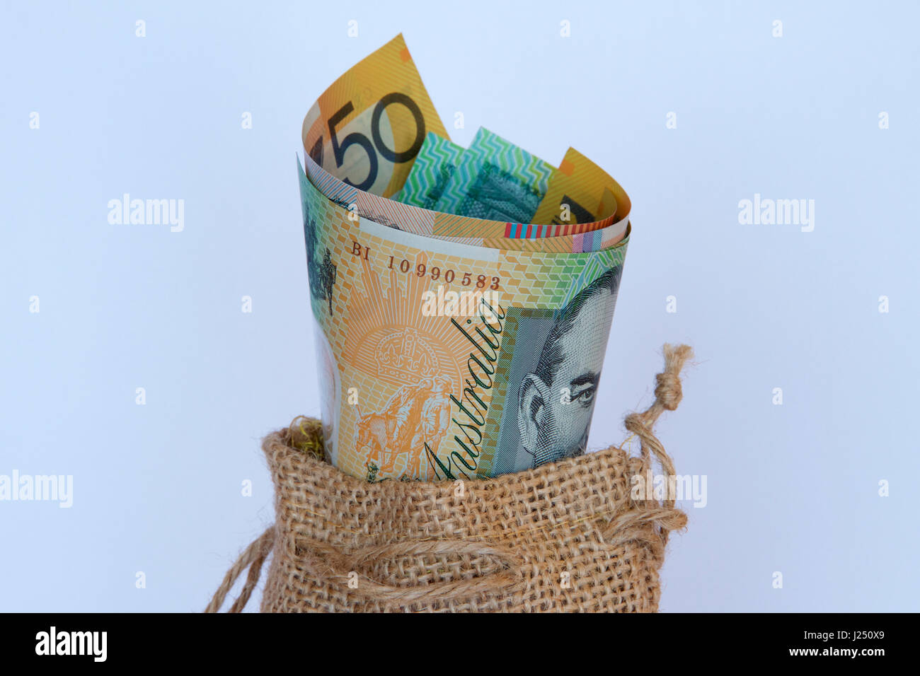 Australian dollar money bag hi-res stock photography and images - Alamy