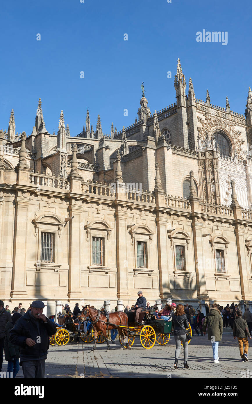 Seville Catheral and La Giralda, UNESCO World Heritage Site, Seville ...