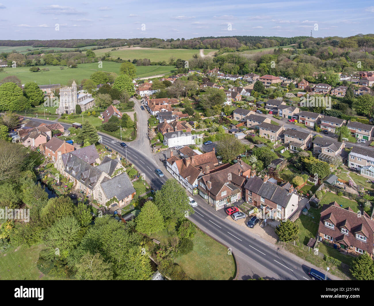 Rural fields forests aerial view hi-res stock photography and images ...