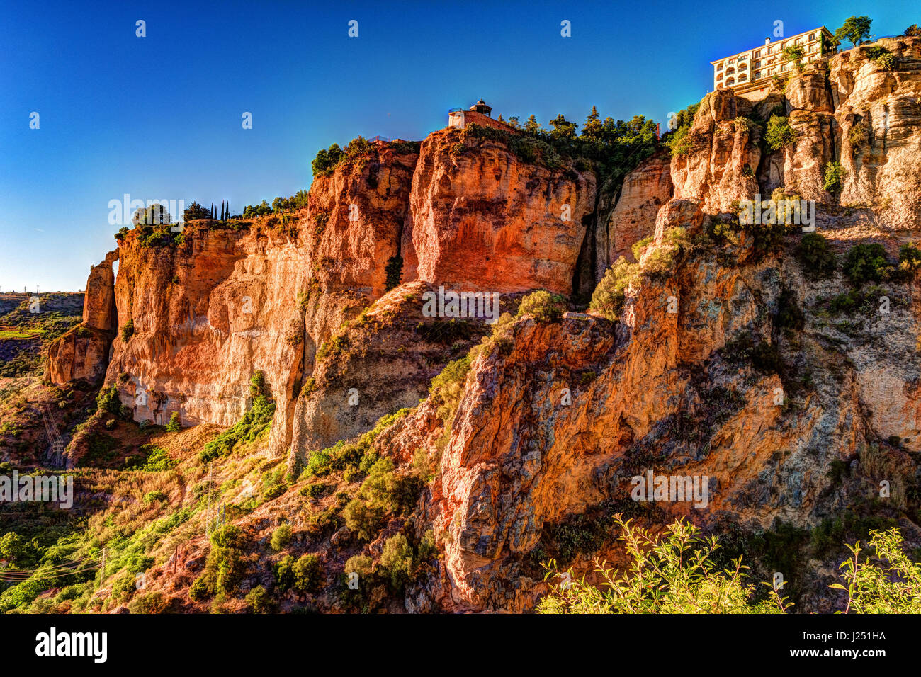 Ronda, Spain, a landscape with the Tajo Gorge Stock Photo - Alamy