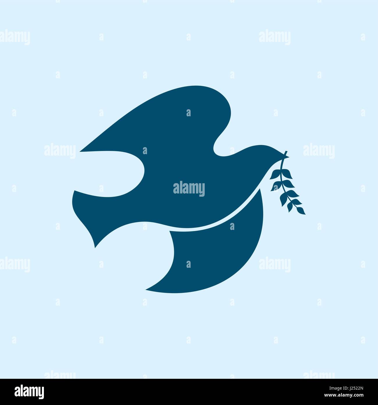 Image and silhouette of a dove - a symbol of the Holy Spirit of God ...