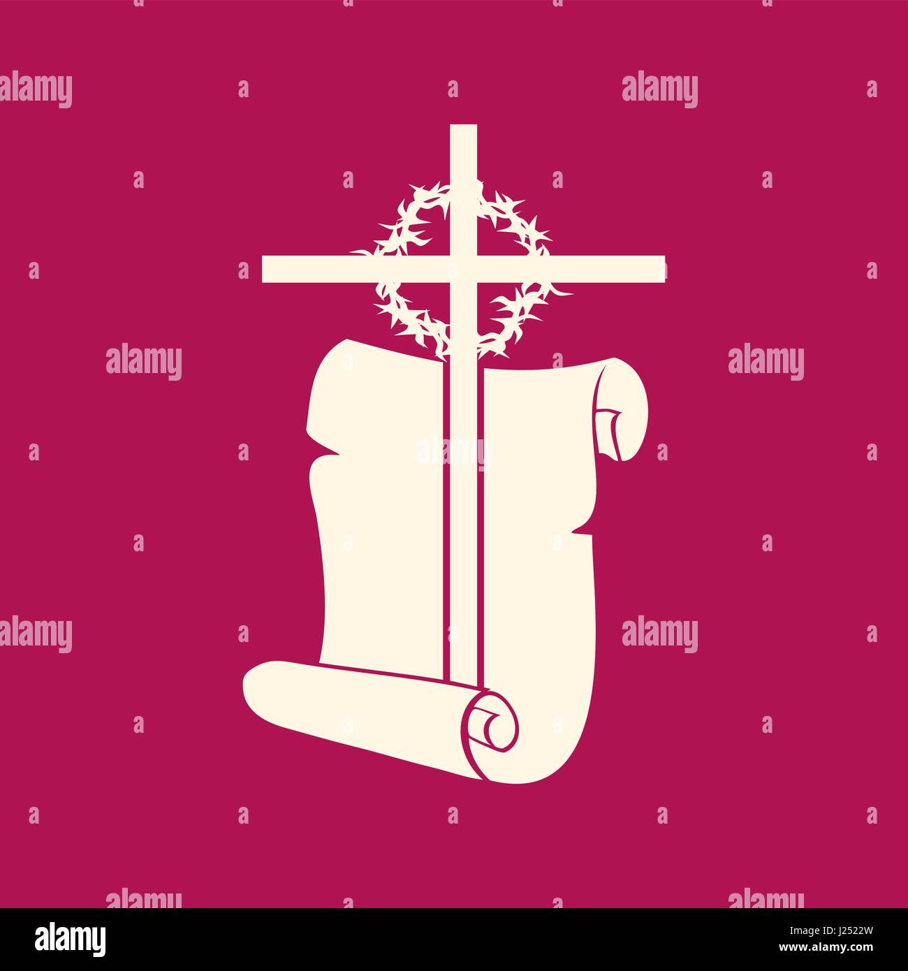 The Cross and the Holy Scripture Stock Vector Image & Art - Alamy