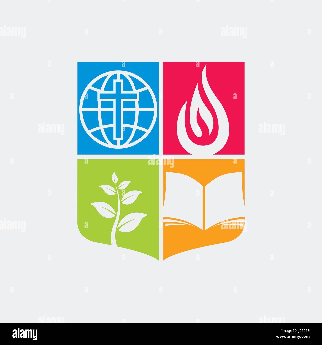 Church logo. Christian and biblical symbols Stock Vector Image & Art ...