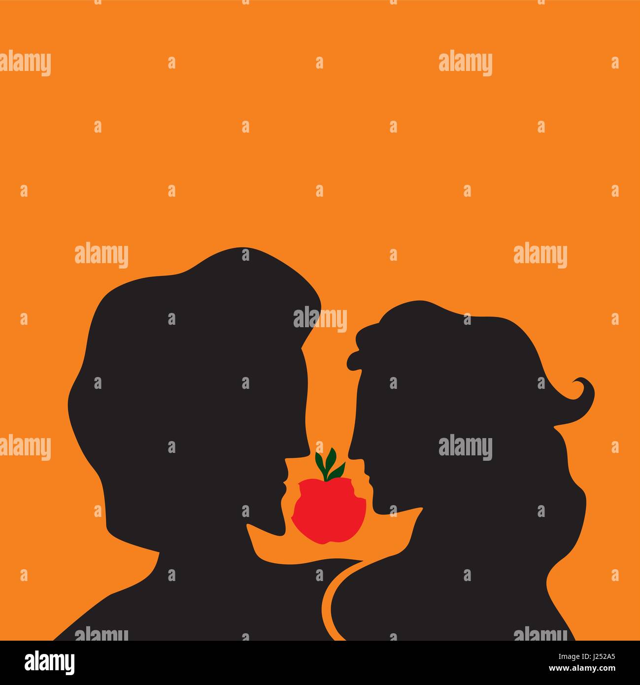 The Biblical story of Adam and Eve Stock Vector Image & Art - Alamy
