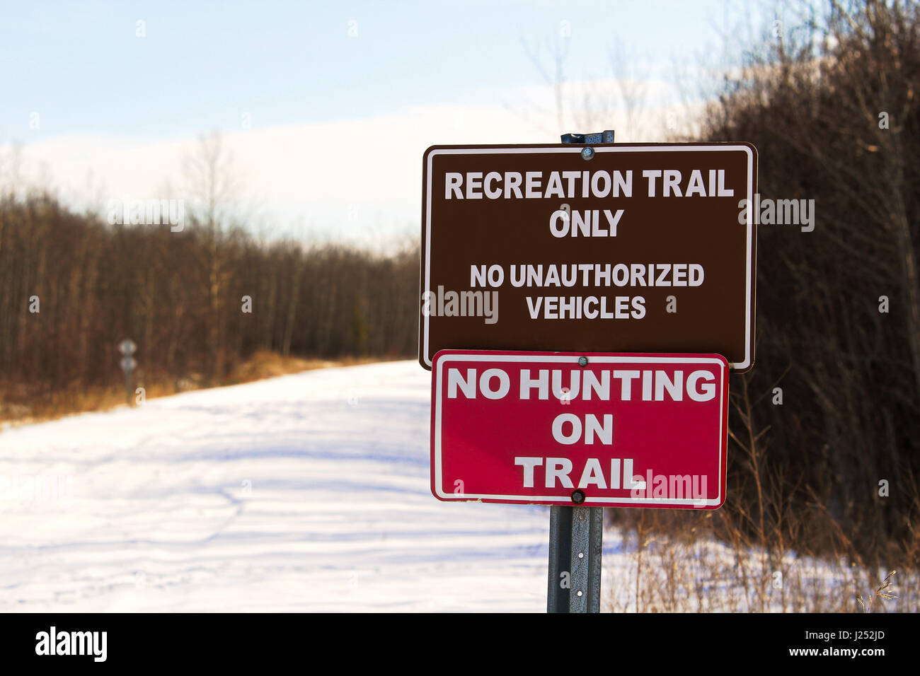 Trail legal notice hi-res stock photography and images - Alamy