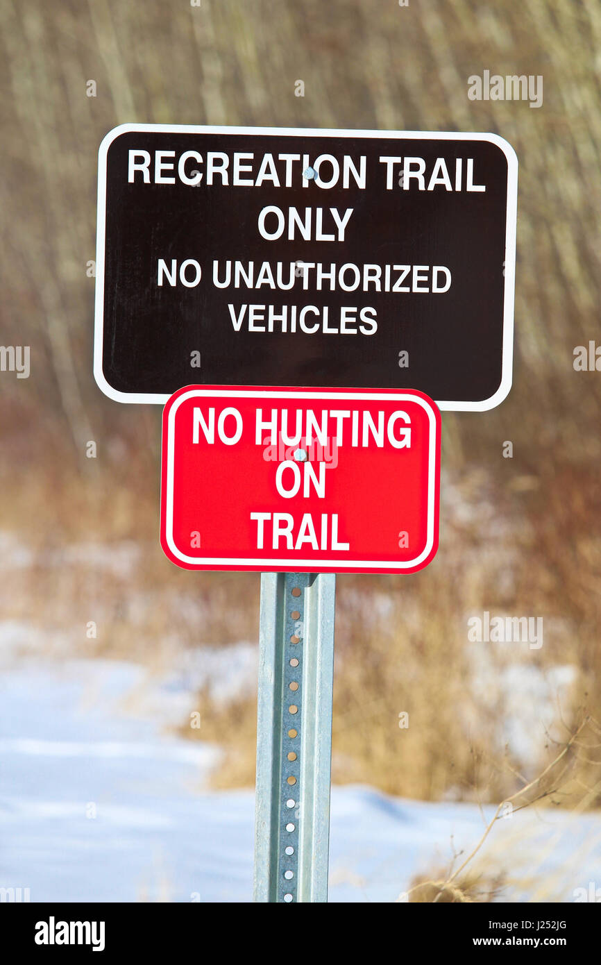 Trail legal notice hi-res stock photography and images - Alamy