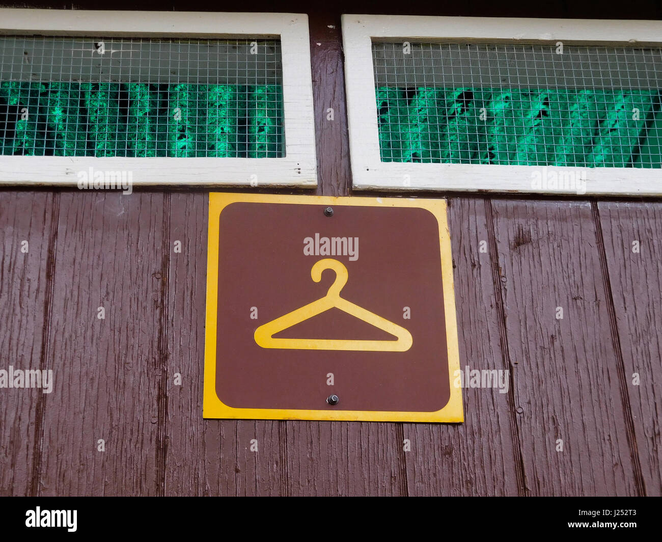 Change Room Building in a Provincial Park Stock Photo - Alamy
