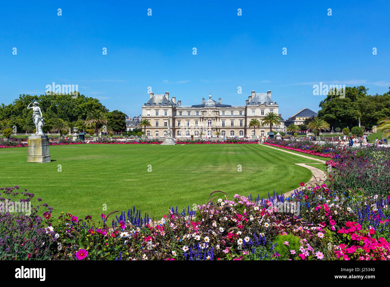 The Palais du Luxembourg (Luxembourg Palace), Jardin du Luxembourg ...