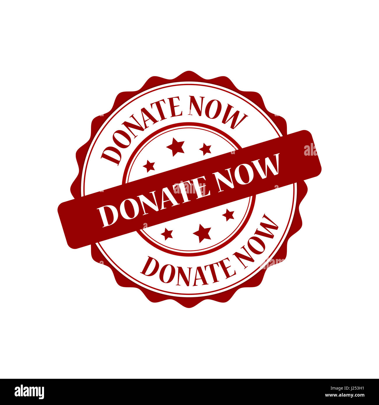 Donate now stamp illustration Stock Photo - Alamy