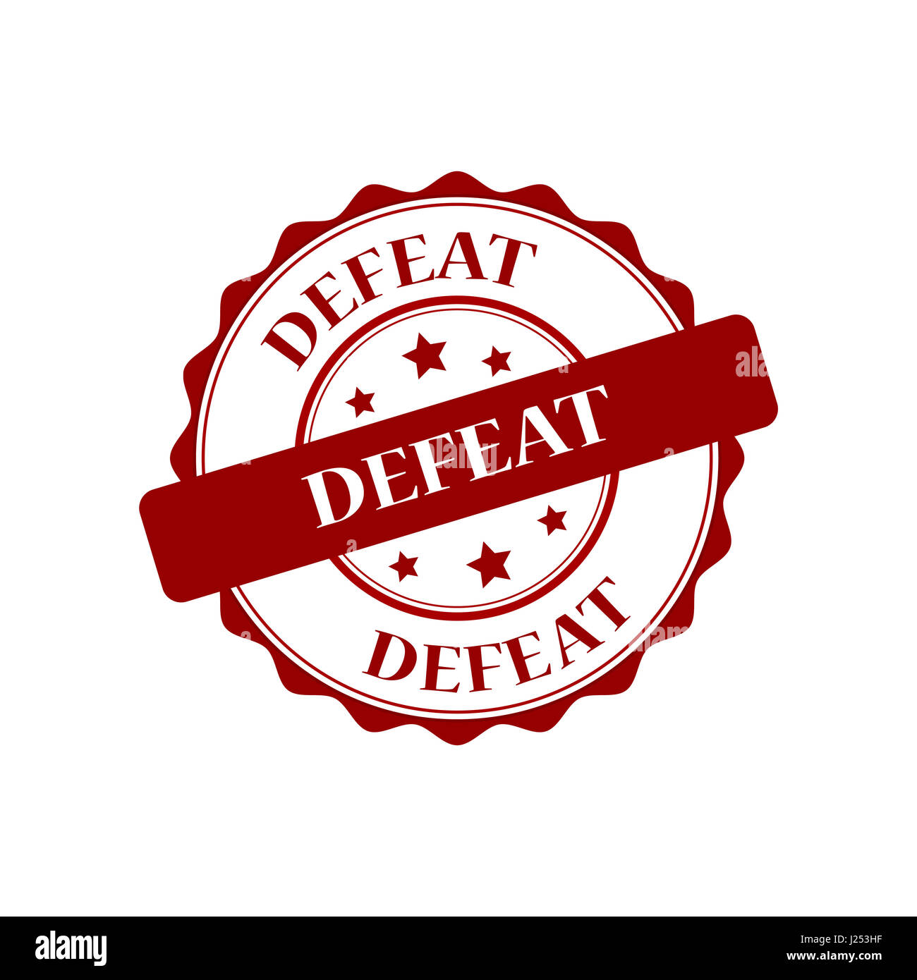 Defeat stamp illustration Stock Photo - Alamy
