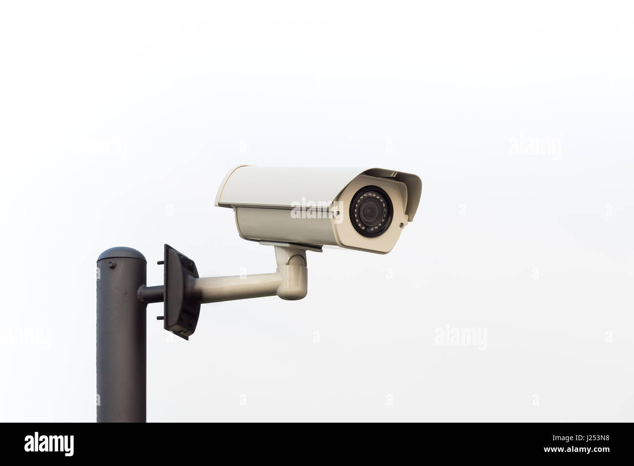 CCTV security camera, Isolated on white background Stock Photo - Alamy