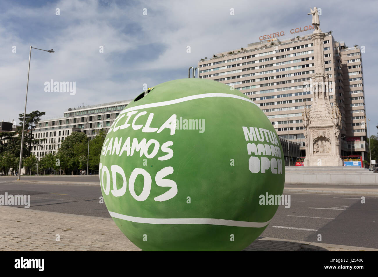 Madrid Open tennis ball Stock Photo - Alamy