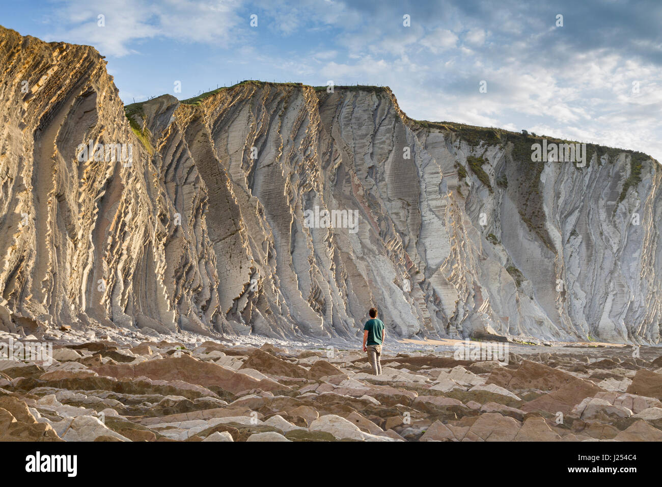 Flysch in Sakoneta beach, Basque Country Stock Photo - Alamy