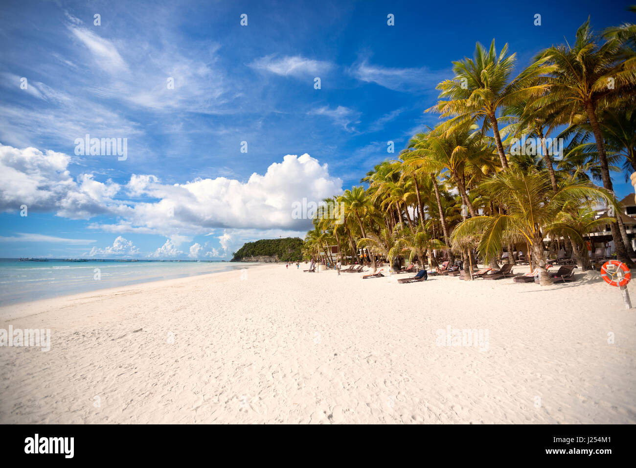 Tropical private beach with transparent azure sea Stock Photo - Alamy