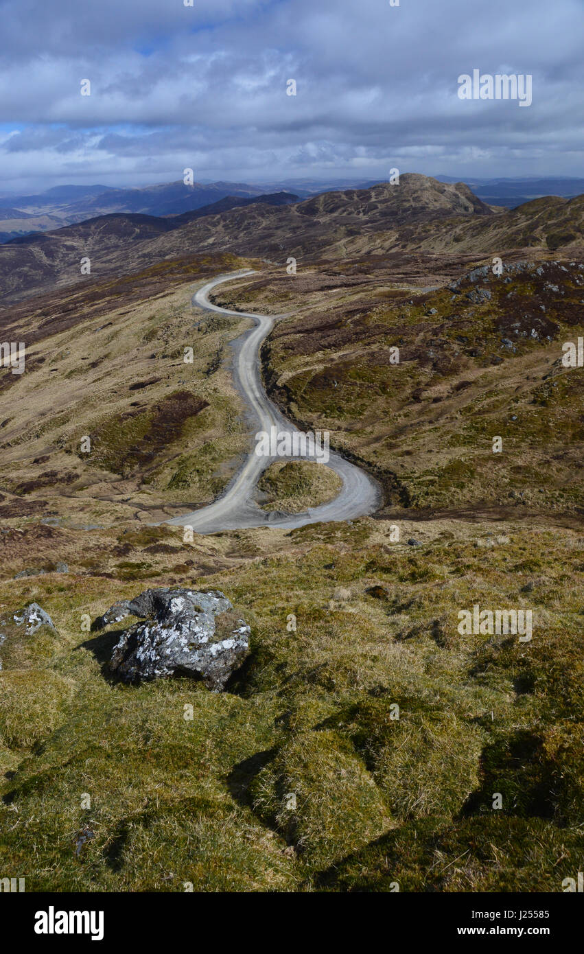 The Scottish Mountain Corbett Farragon Hill and the Foss Barytes Mine ...
