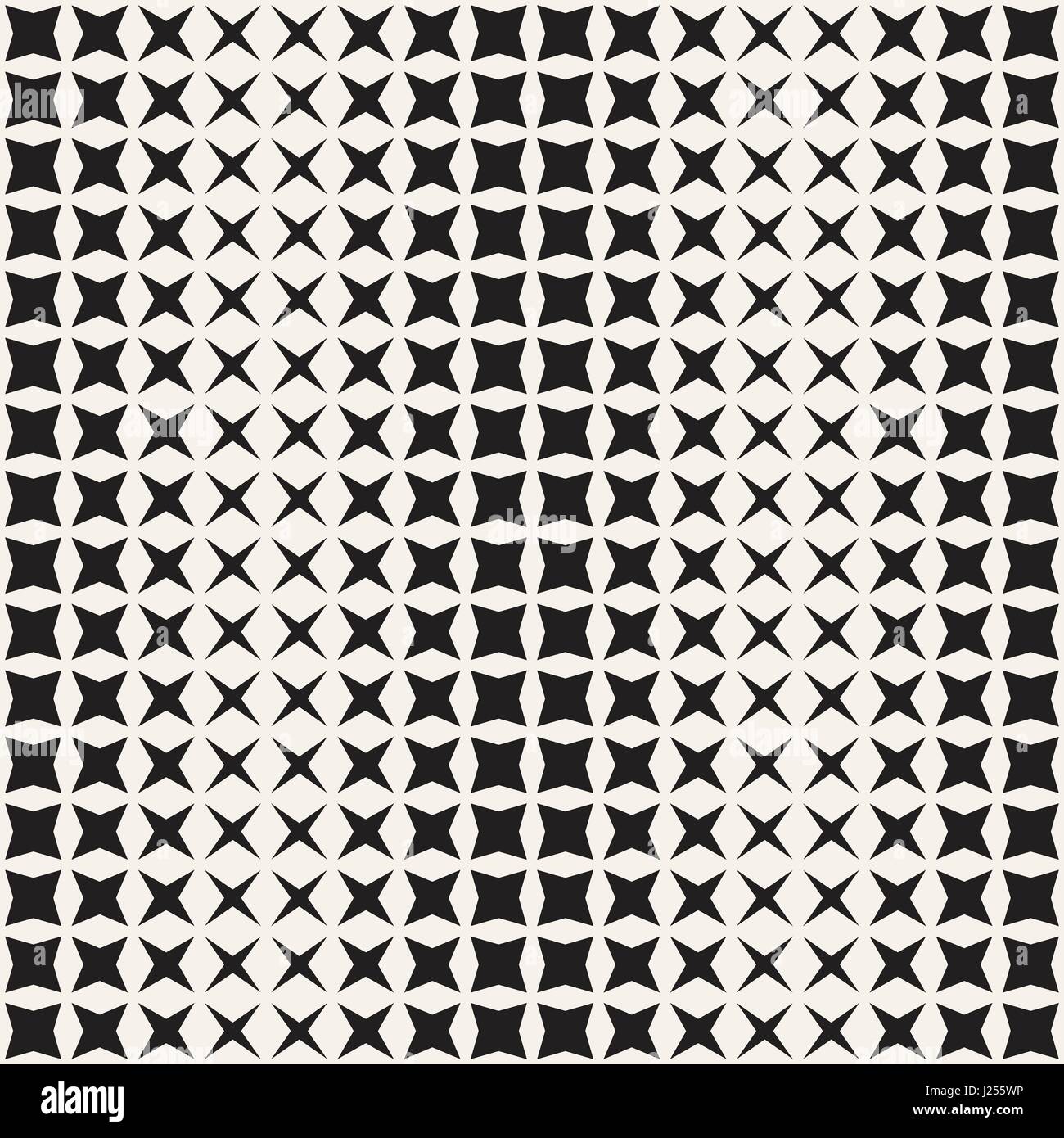 Geometric Seamless Star Shapes Pattern. Halftone Gradient Effect ...