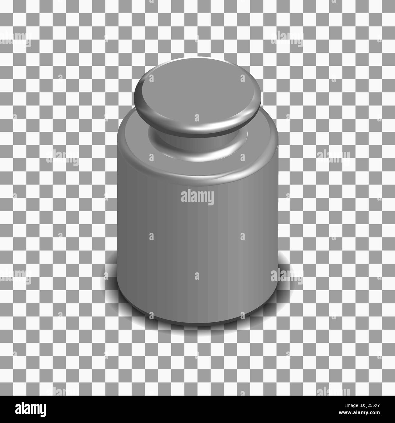 Photorealistic measuring weight for scales. 3D isometric style, vector ...