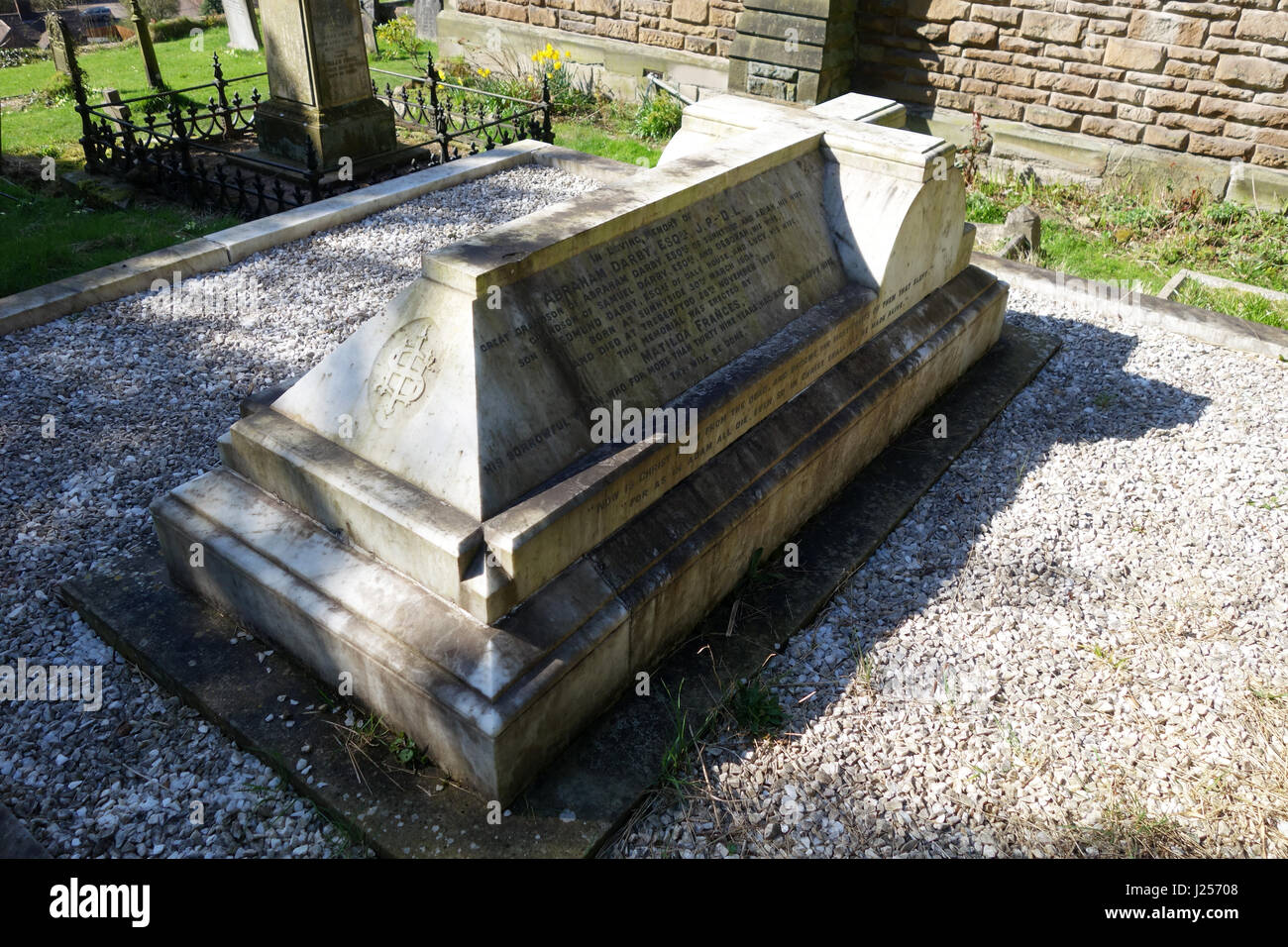 Grave of abraham darby at coalbrookdale graveyard cemetery at 19 hi-res ...