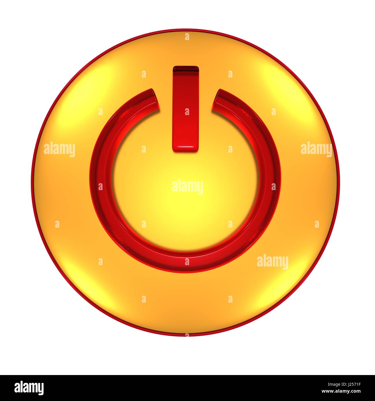 Power button 3D illustration Stock Photo - Alamy