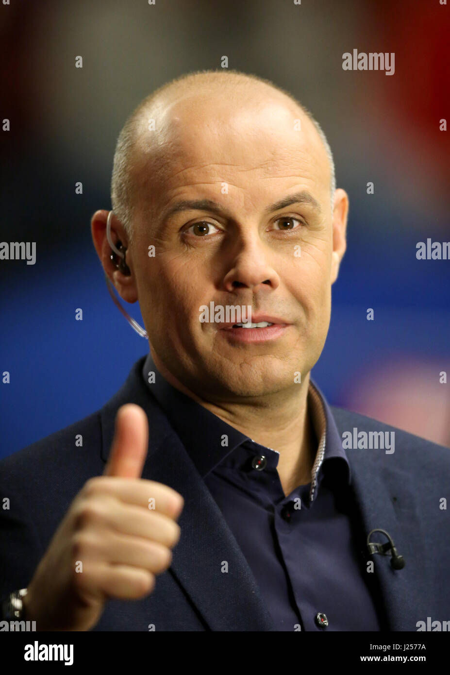 Presenter Jason Mohammad on day Ten of the Betfred Snooker World ...