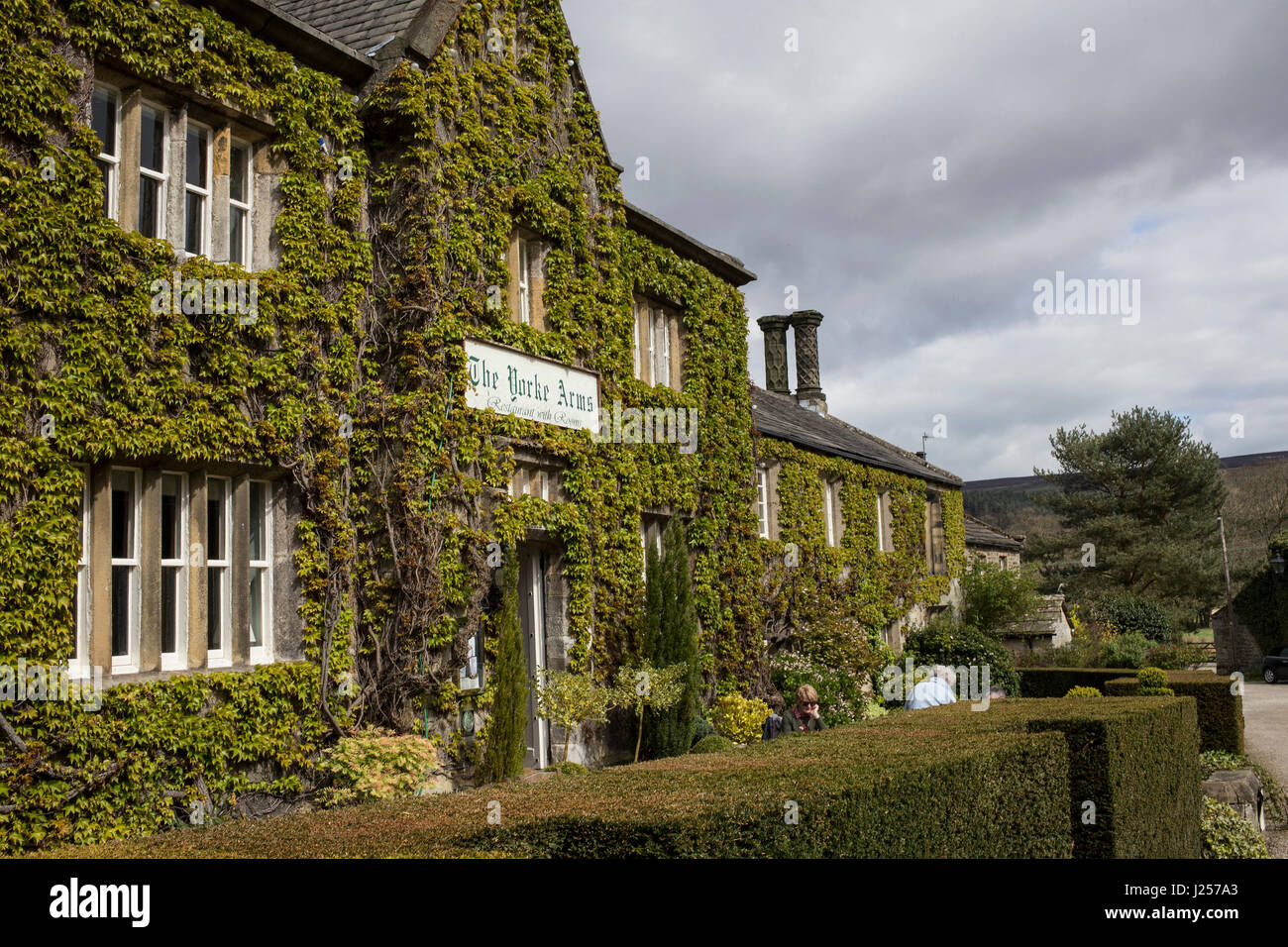Exterior of The Yorke Arms at Ramsgill in Nidderdale, North Yorkshire ...