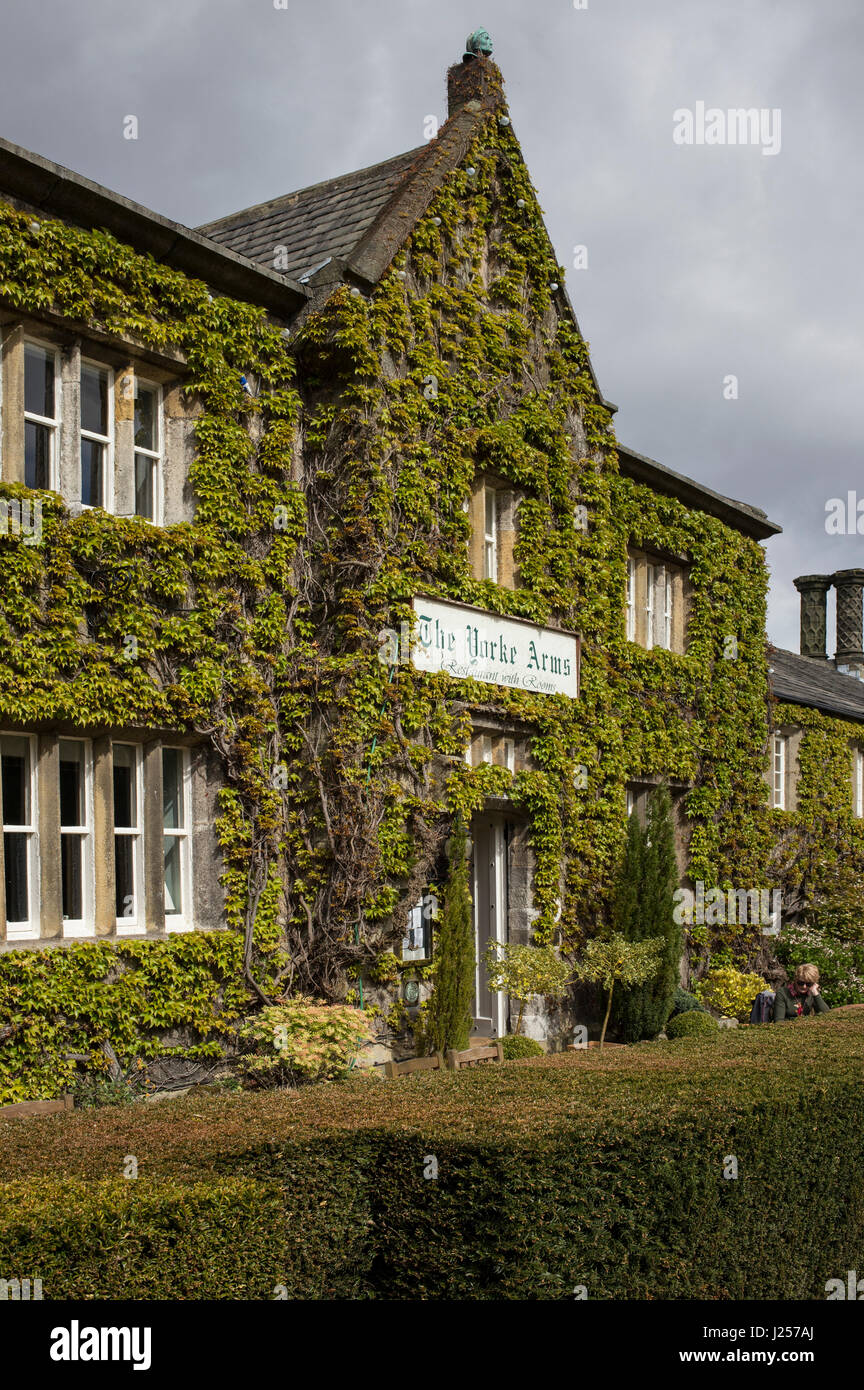 Exterior of The Yorke Arms at Ramsgill in Nidderdale, North Yorkshire ...