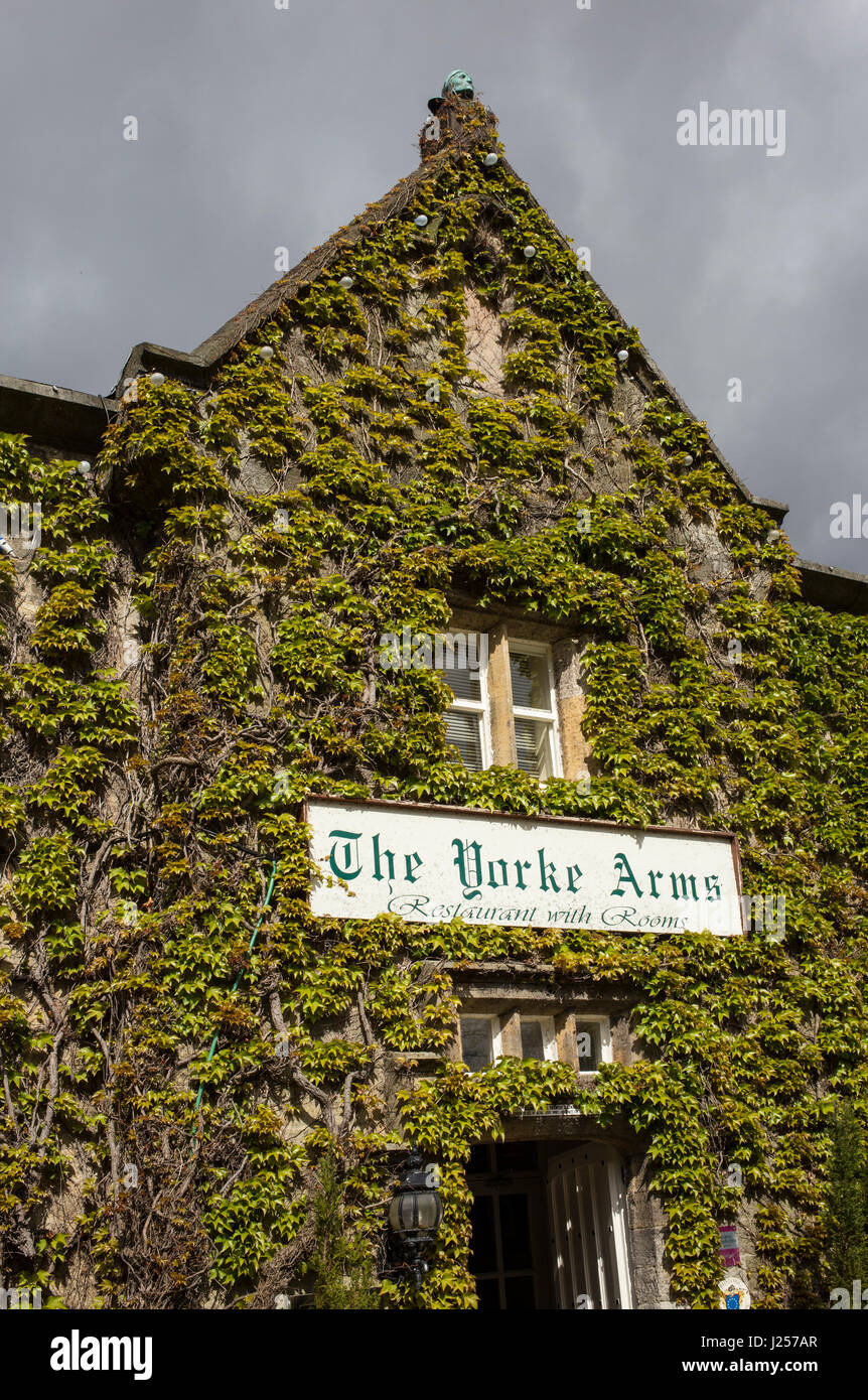 Exterior of The Yorke Arms at Ramsgill in Nidderdale, North Yorkshire ...