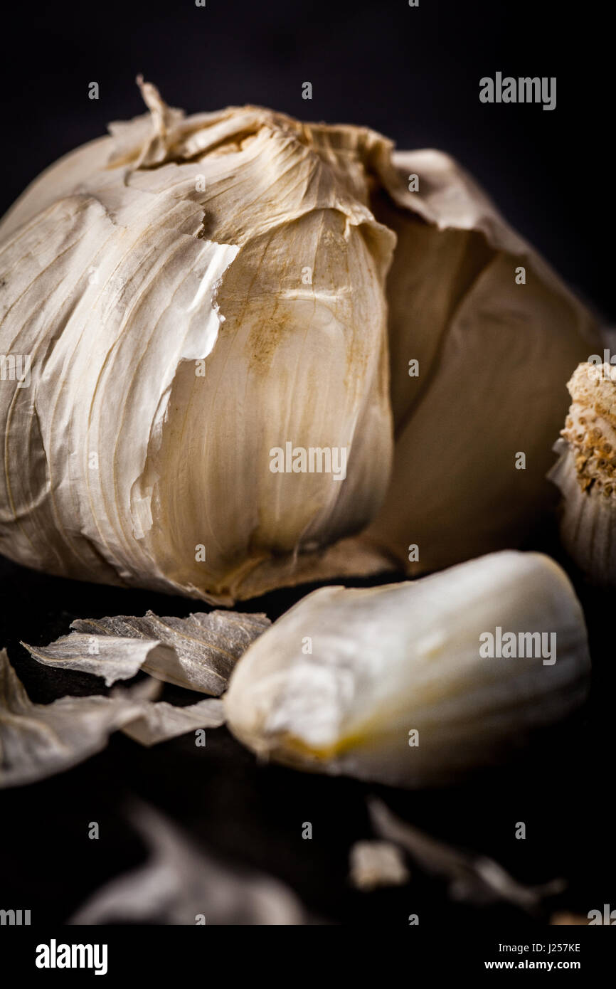 Garlic Bulb Close Up Stock Photo - Alamy