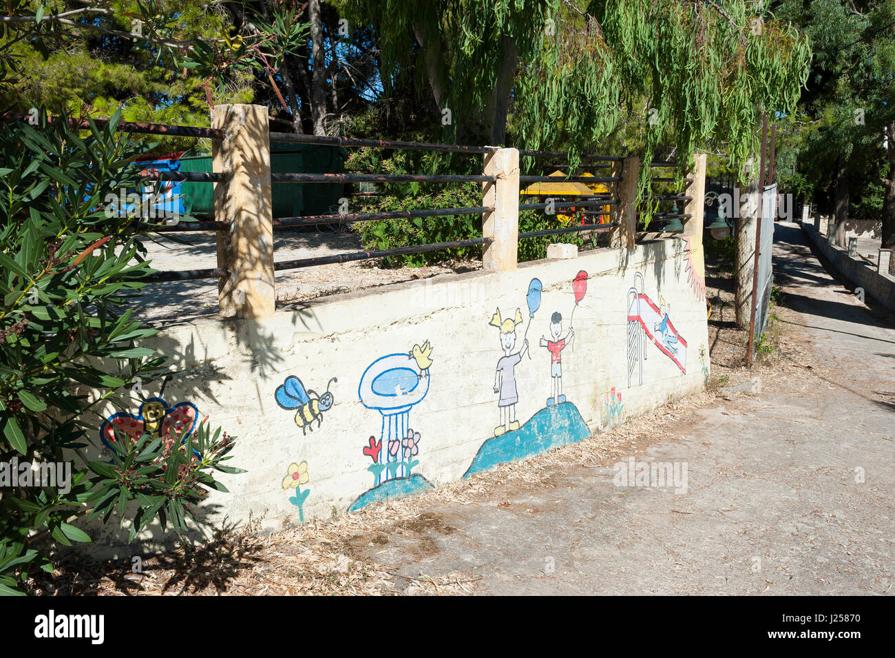 Playground in Atheras, Kefalonia, Ionian Islands, Greece, Europe Stock ...