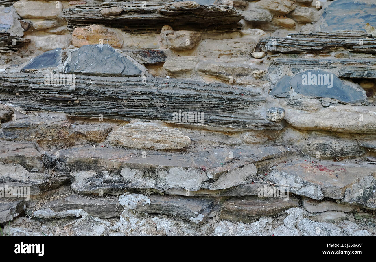stone texture rock band layers , part of stone ,surface background ...